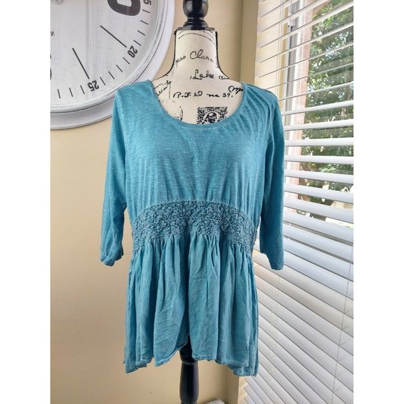Indigo Thread.co | Tops | Indigo Thread Co Large Boho Top Crochet ...
